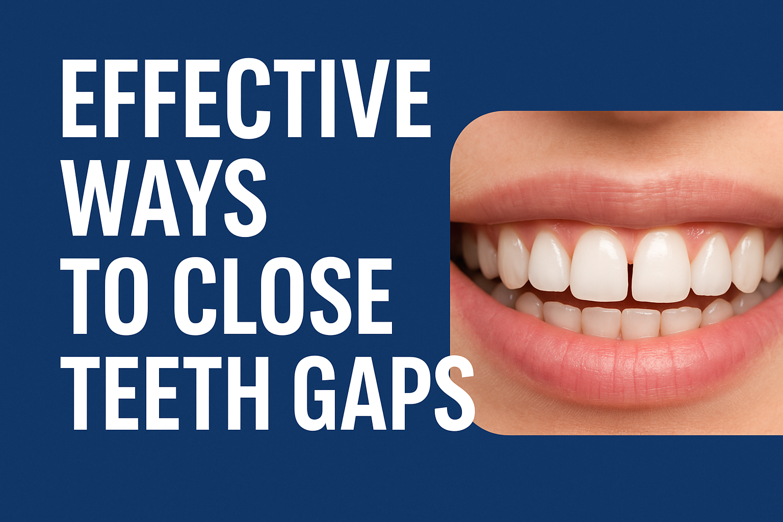 Effective Ways to Close Teeth Gaps